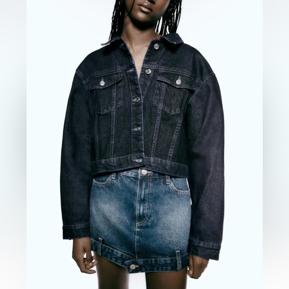 Zara | Jackets & Coats | Zara Jewel Trim Fringed Denim Jacket | Poshmark